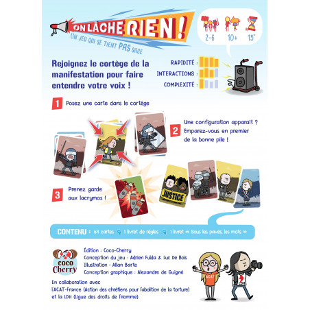 Jeu de société "On lâche rien !" avec la LDH